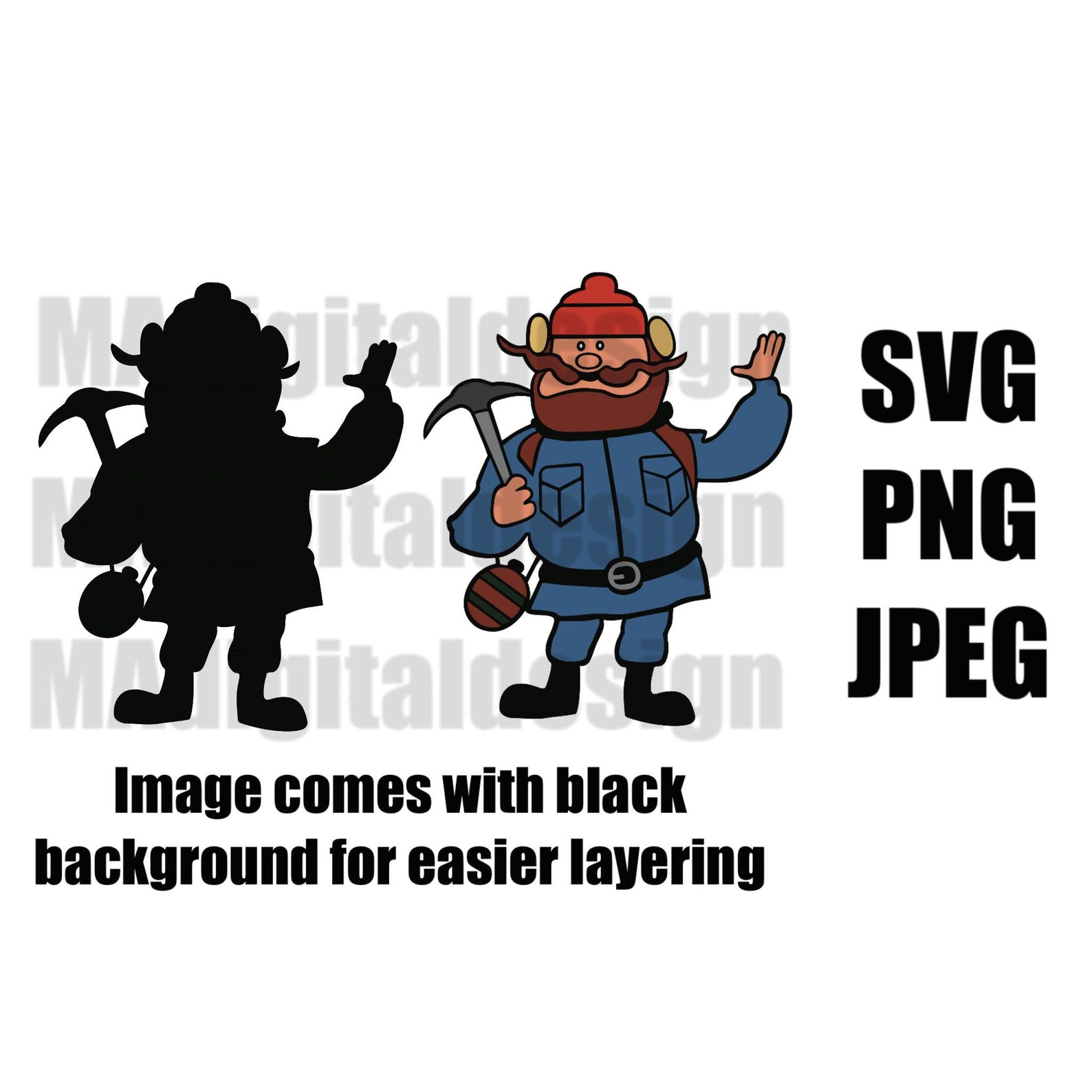 Yukon Cornelius From Rudolph the Red Nosed Reindeer Digital Cut File ...