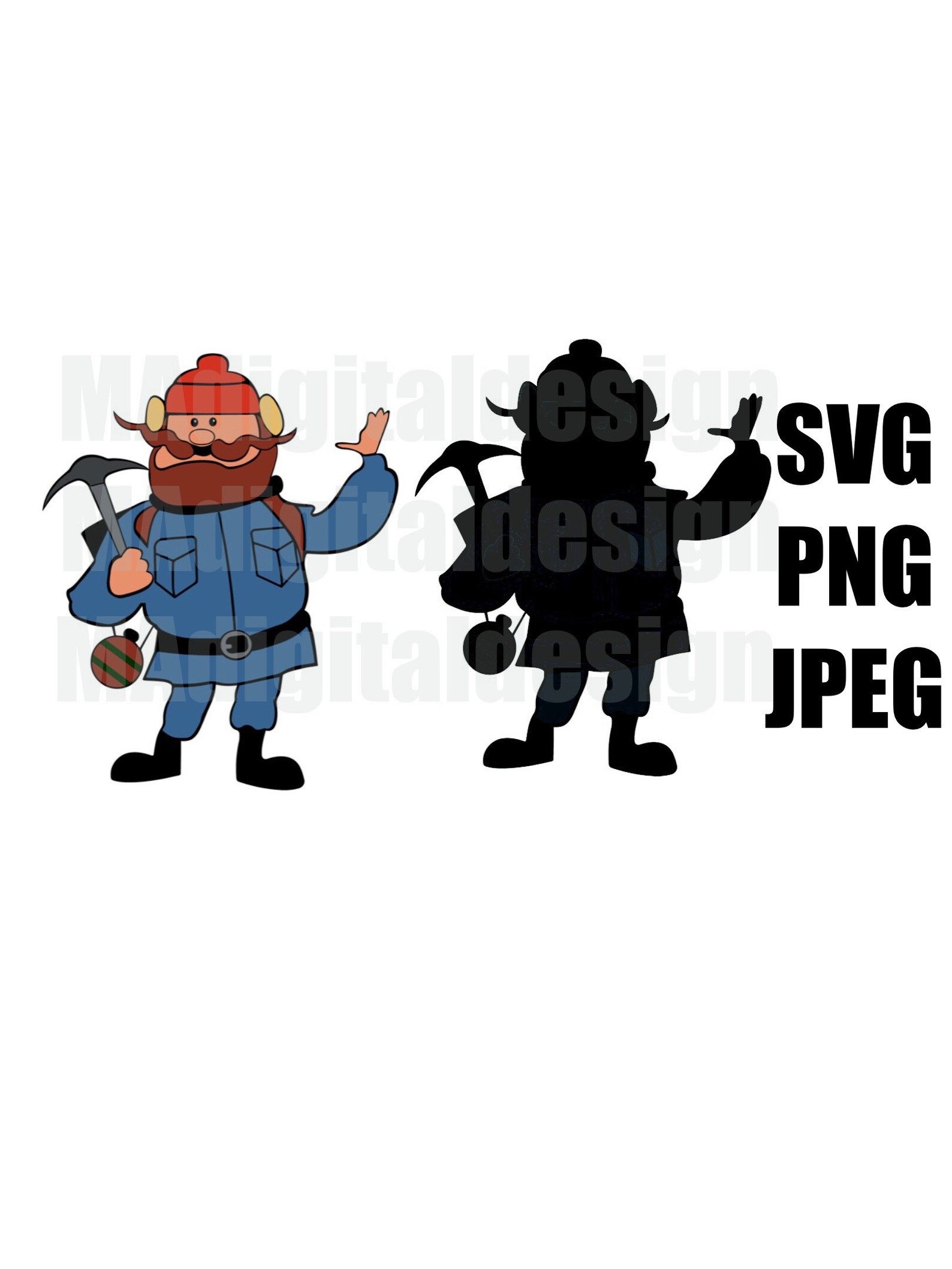 Yukon Cornelius From Rudolph the Red Nosed Reindeer Digital Cut File ...