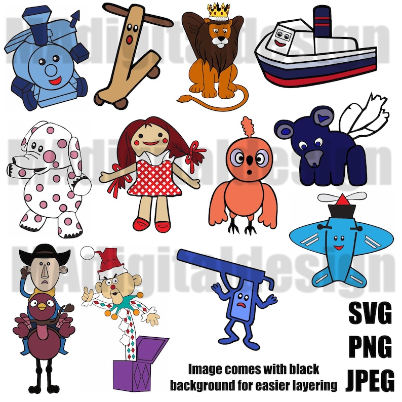 Island of Misfit Toys 12 Image Mega Bundle With Lion, Elephant, Dolly ...