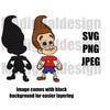 REN Stimpy Svg File, Cricut, Silhouette Vinyl Layered - Etsy