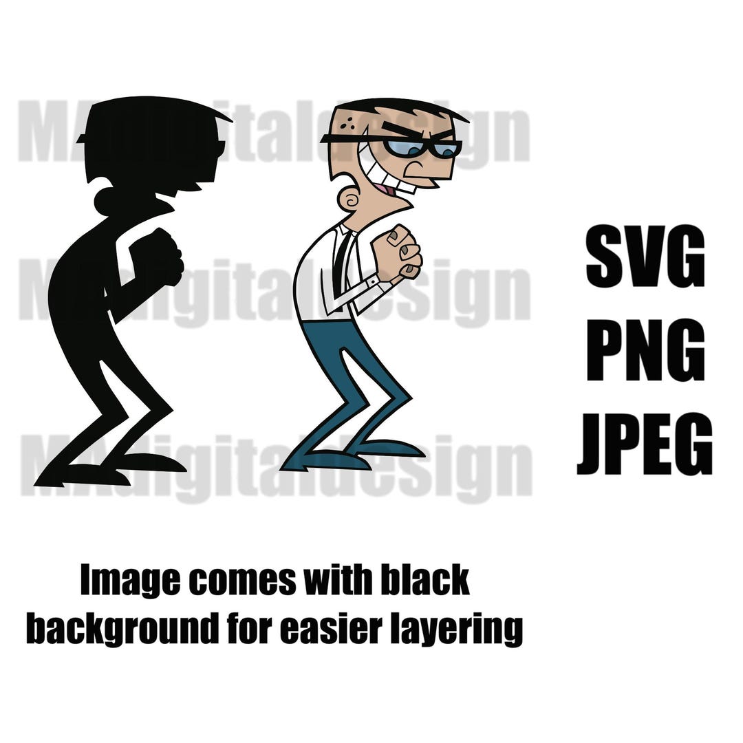 Mr. Crocker From Fairly Odd Parents Classic Cartoon Digital Cut File ...
