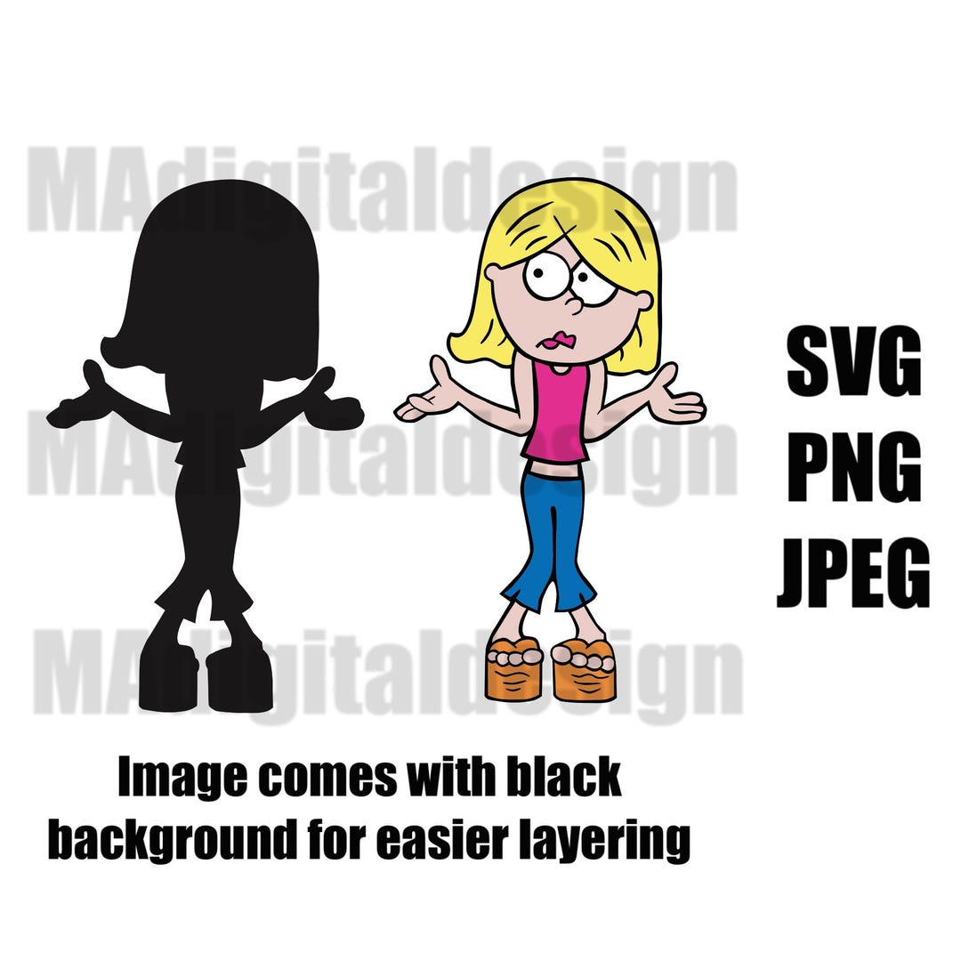 Lizzie Mcguire From the Classic Cartoon Digital Cut File Svg, Png, Jpeg ...
