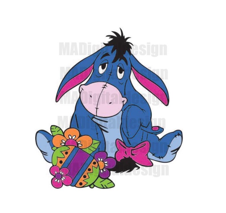 Eeyore From the Classic Winnie the Pooh Easter Egg Digital Cut | Etsy