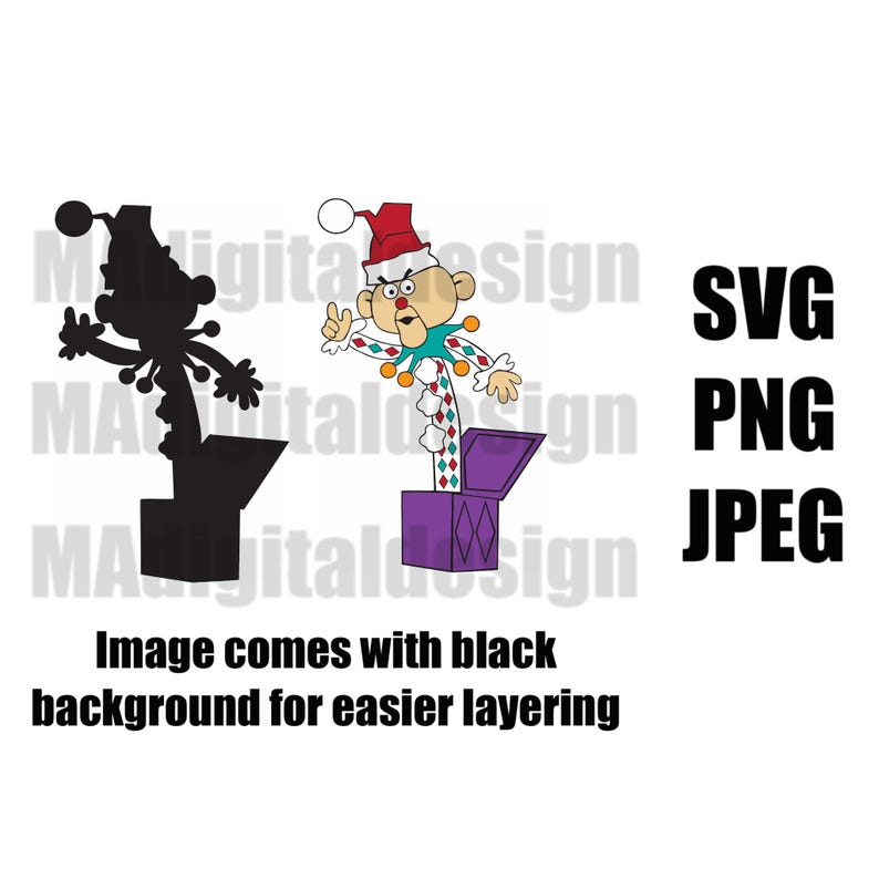 Archivo de corte digital de Charlie en la caja de Rodolfo el reno de la ...