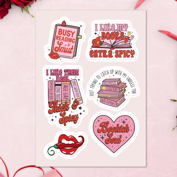 Reading Sticker Bundles Smut - Etsy