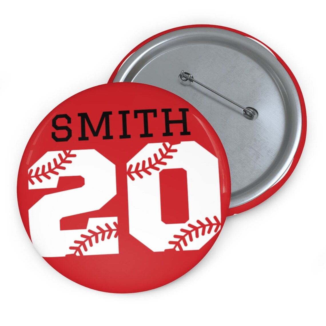 CUSTOM Baseball Mom Button Pin Button for Baseball Moms | Etsy