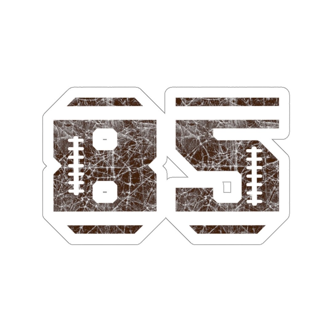 Custom Football Number Vinyl Waterproof Sticker Personalized Football ...