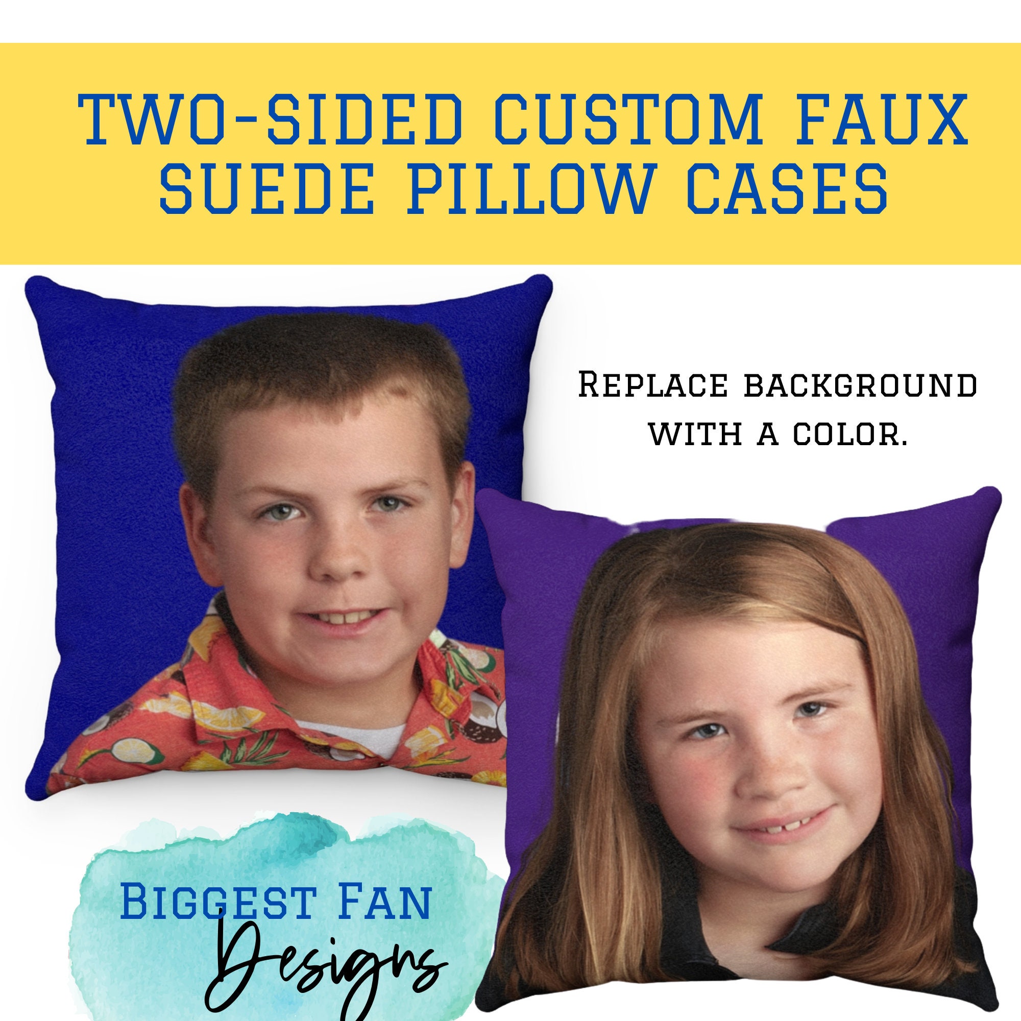 Custom Two Sided Picture Pillow Case Face Picture Pillow | Etsy