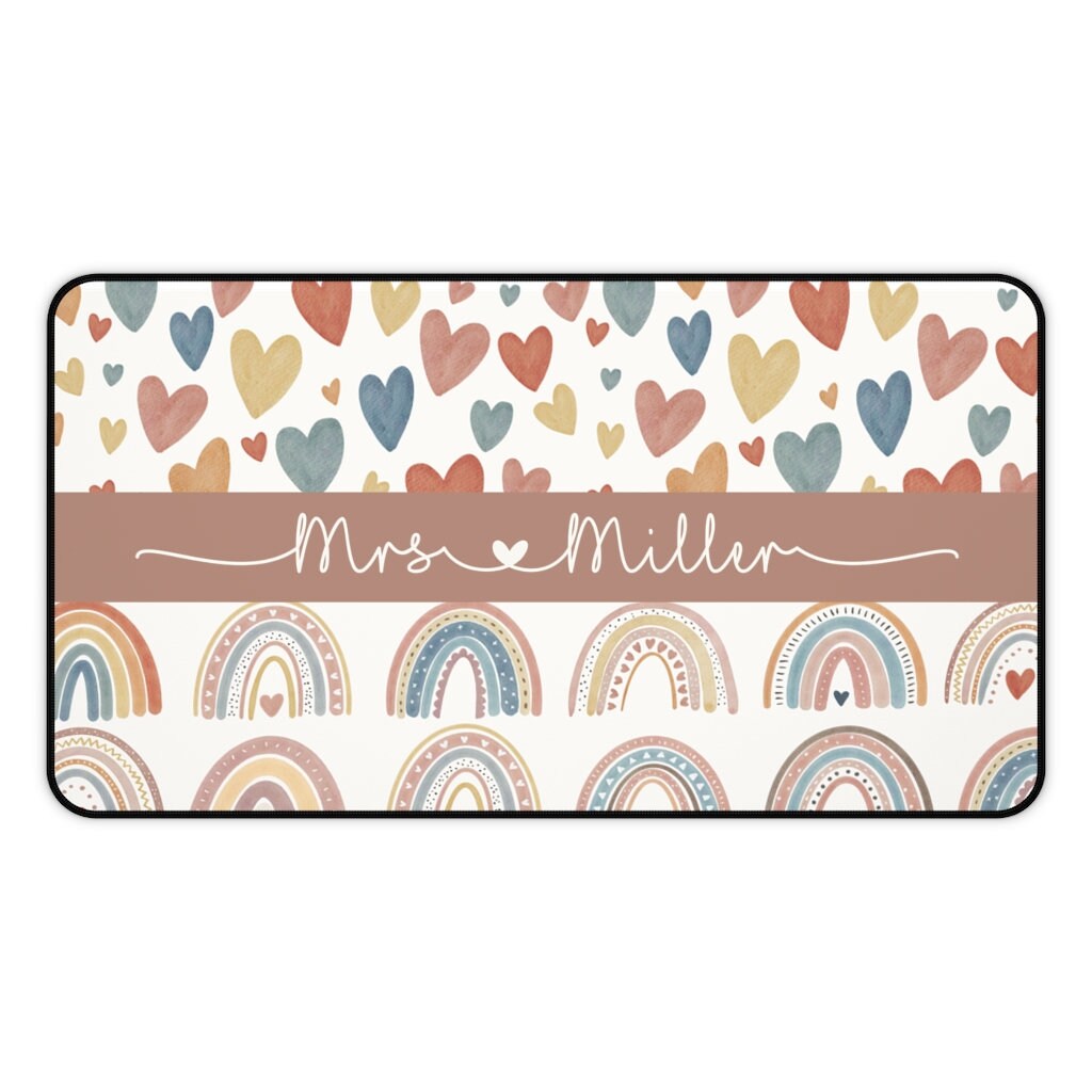 CUSTOM Teacher Desk Mat Gifts for Teachers Unique Gifts | Etsy