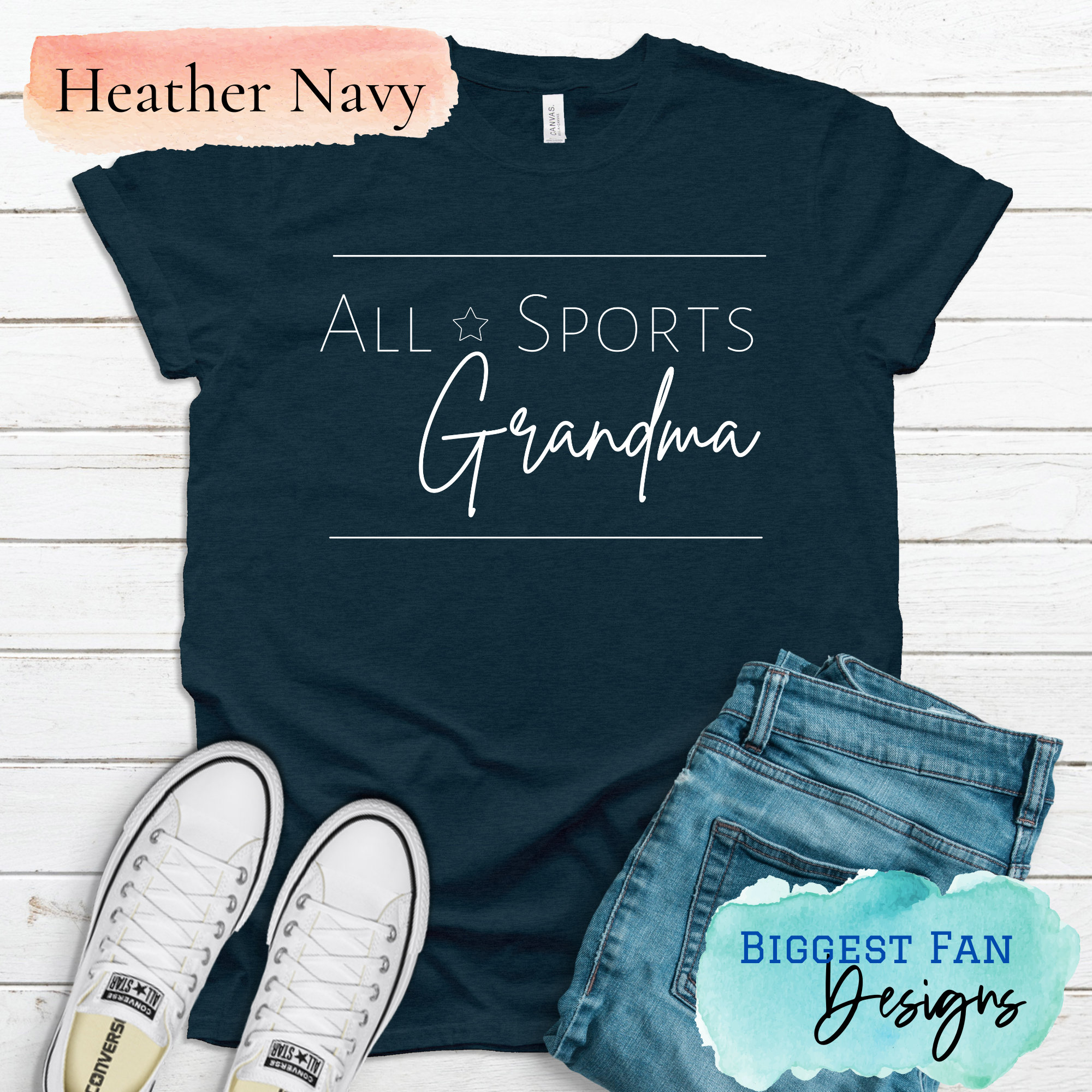 All Sports Grandma Shirt Grandma 1 Fan Shirt | Etsy