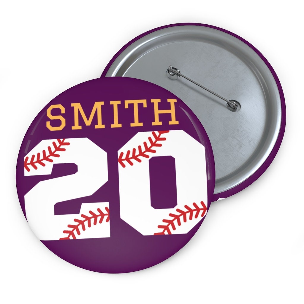 CUSTOM Baseball Mom Button Pin Button for Baseball Moms | Etsy