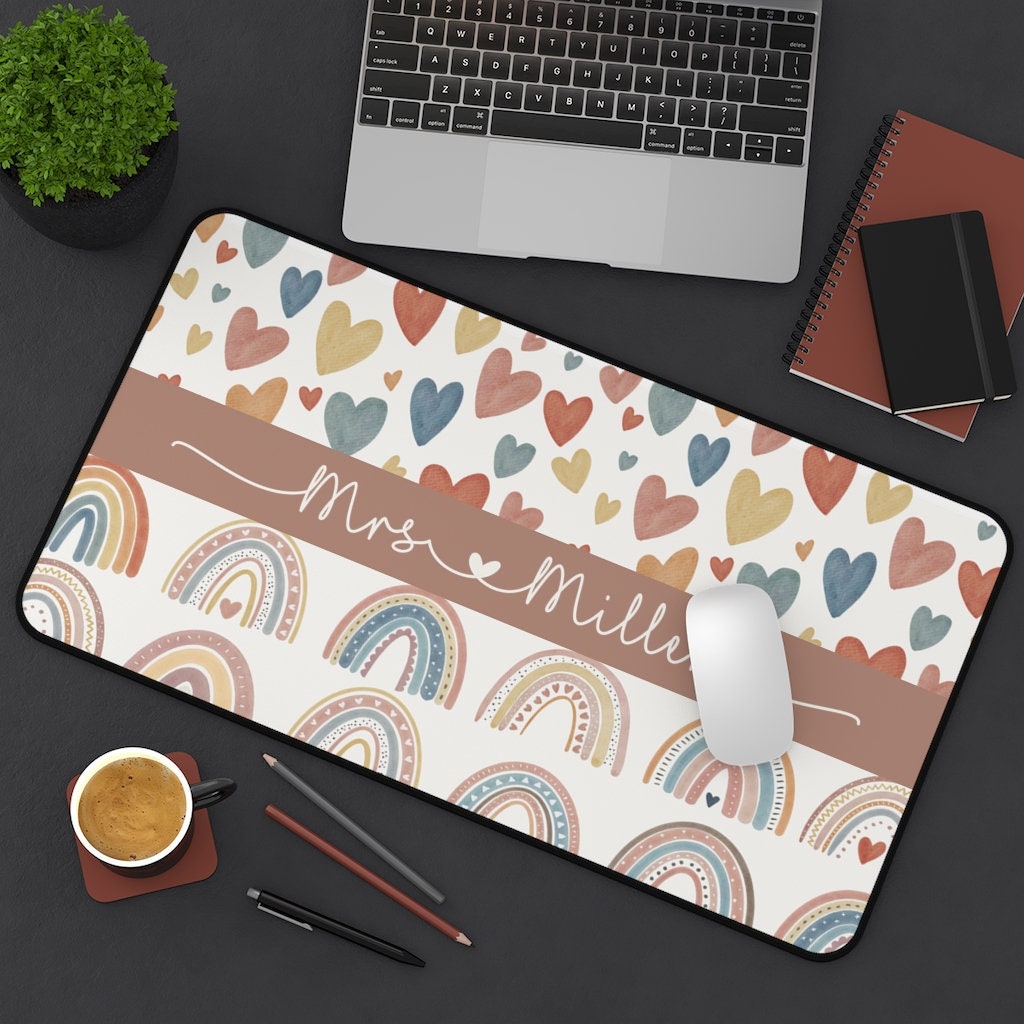 CUSTOM Teacher Desk Mat Gifts for Teachers Unique Gifts | Etsy