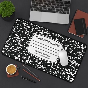 Composition Notebook Teacher Desk Mat - Gifts for Teachers - Unique ...