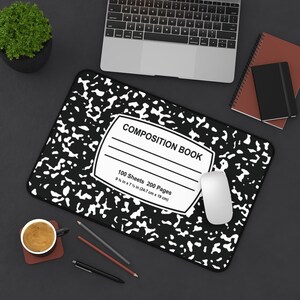 Composition Notebook Teacher Desk Mat - Gifts for Teachers - Unique ...