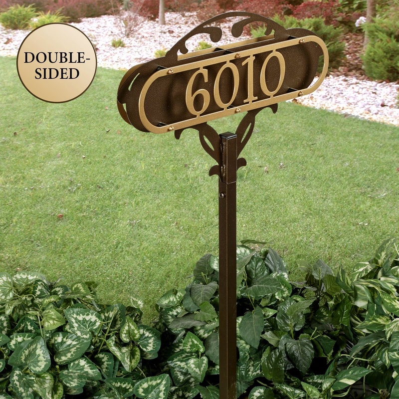 Metallic Address Sign - Etsy