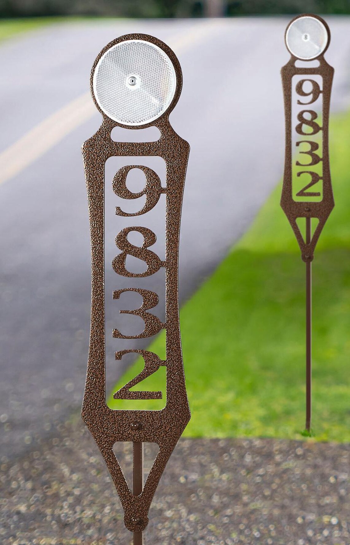 Pathways Custom Address Sign Reflective Driveway Marker Stake Set of ...