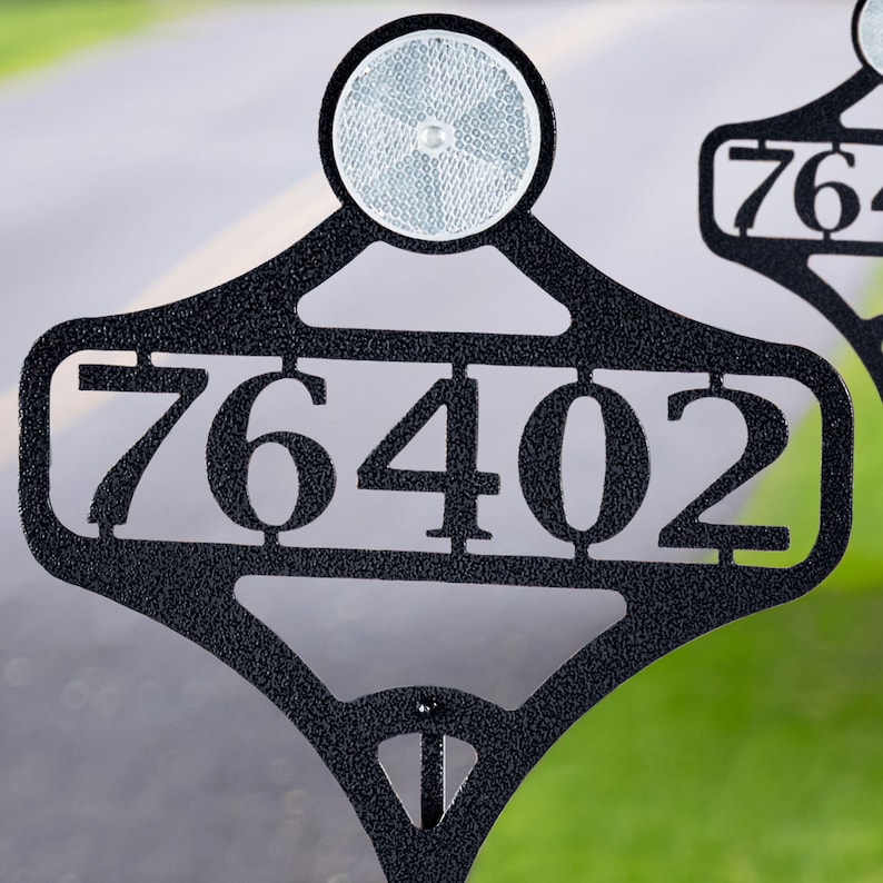 Pathways Custom Address Sign Reflective Driveway Marker Stake Set of ...