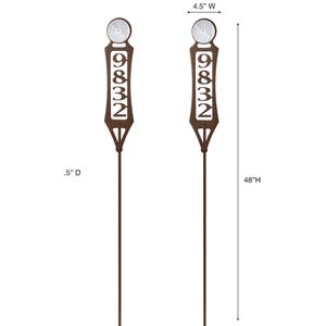 Pathways Custom Address Sign Reflective Driveway Marker Stake Set of ...