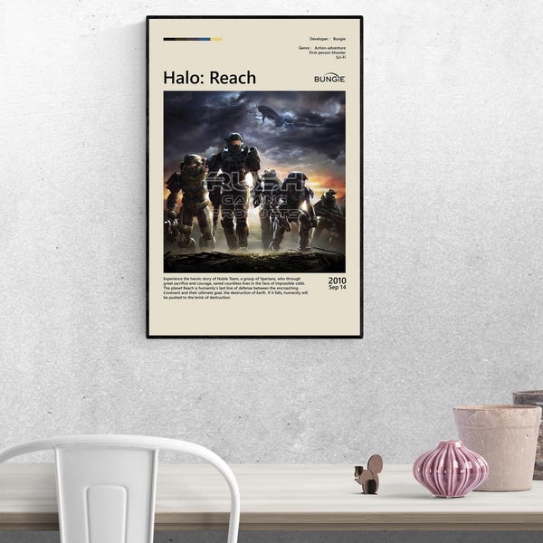 Halo Poster - Etsy