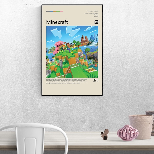 Minecrafts Poster - Etsy