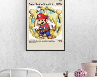 Super Mario Galaxy Poster, Gaming Decor, Video Game Art, Gaming Room ...
