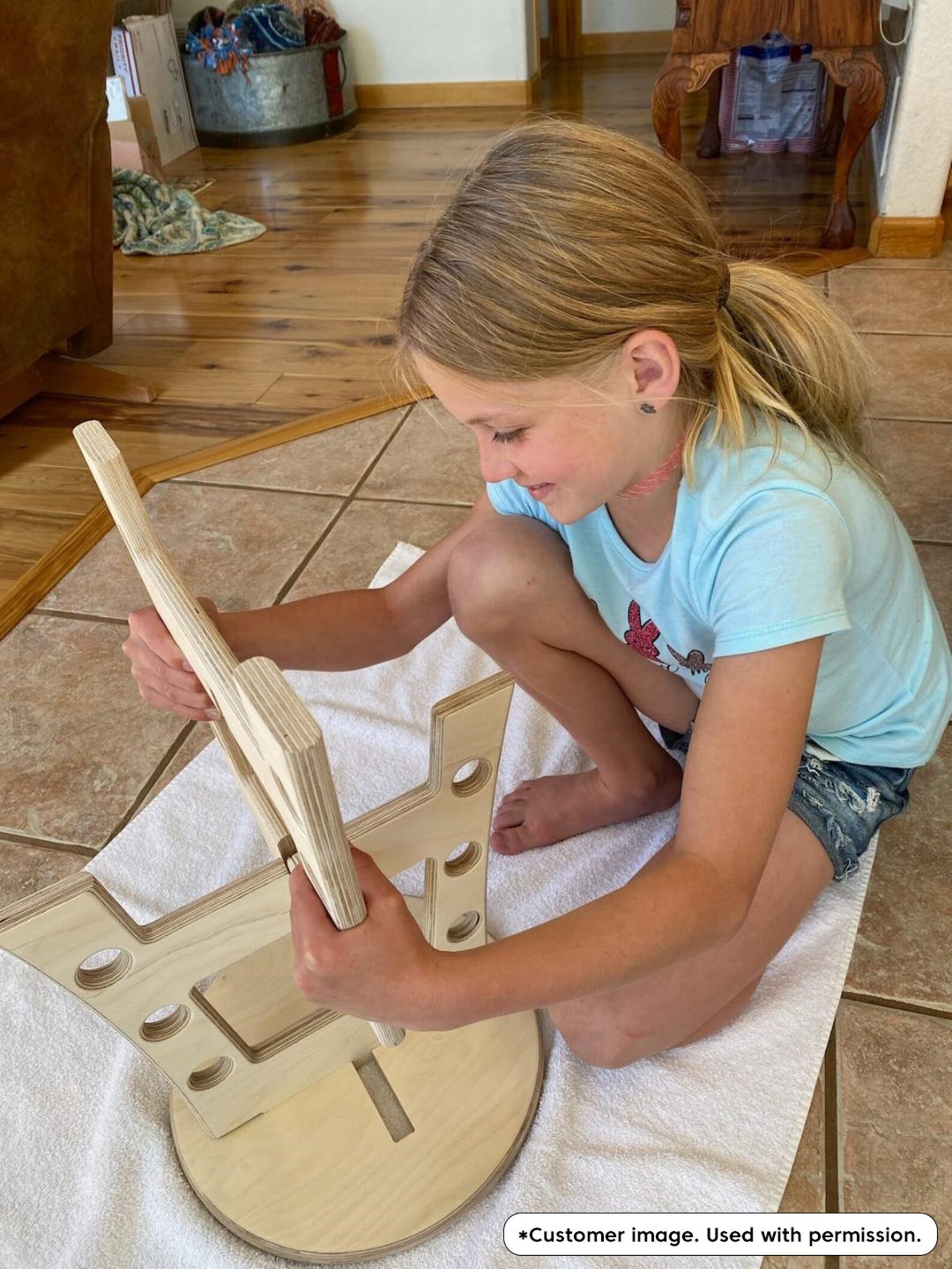 DIY Kids Stool Kit. Wooden 13 Stool With Paint Glue | Etsy
