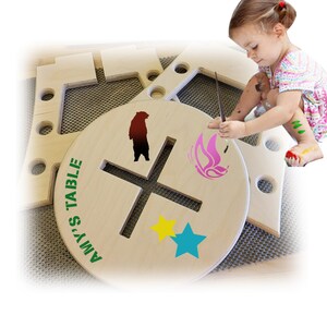 DIY Kids Stool Kit. Wooden 13 Stool With Paint, Glue, Stencils. Easy ...