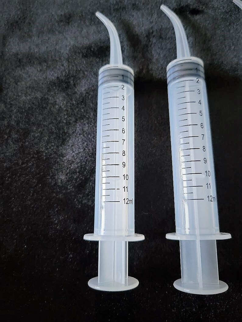 5 Pcs Disposable Curved Tip Epoxy Resin Syringe Dental | Etsy