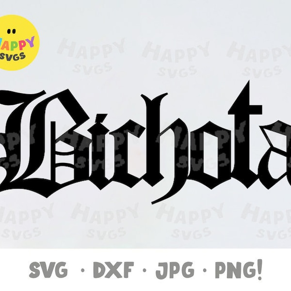 Bichota Font Svg - Etsy