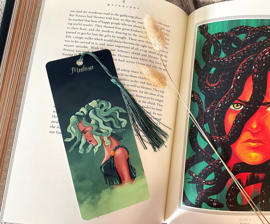 Medusa Greek Mythology Bookmark Greek Goddess Bookmark Stone Blind ...