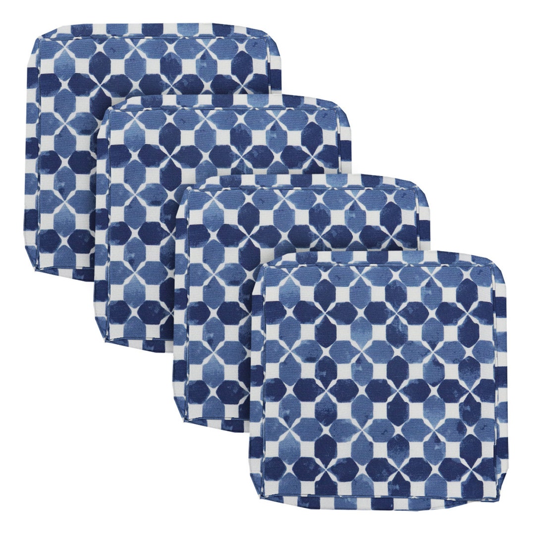 Outdoor Patio Chair Cushion Covers 24" X 22" X 4" Set of 4 Replacement ...