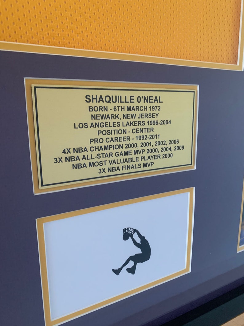 Shaq Signed LA Lakers Jersey Framed With JSA Authentication With Photos ...