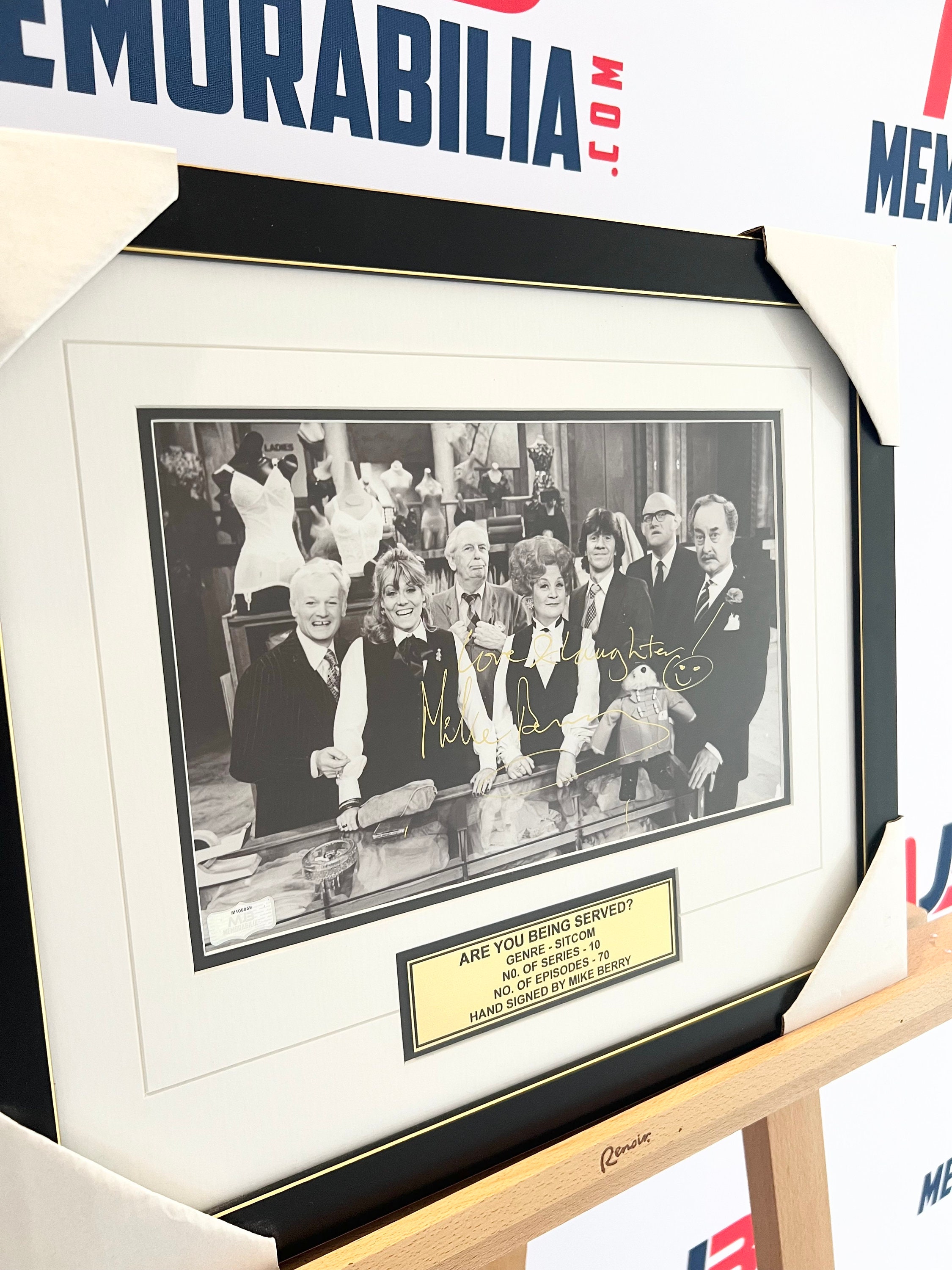 Mike Berry Signed Cast Photo Are You Being Served RARE - Etsy