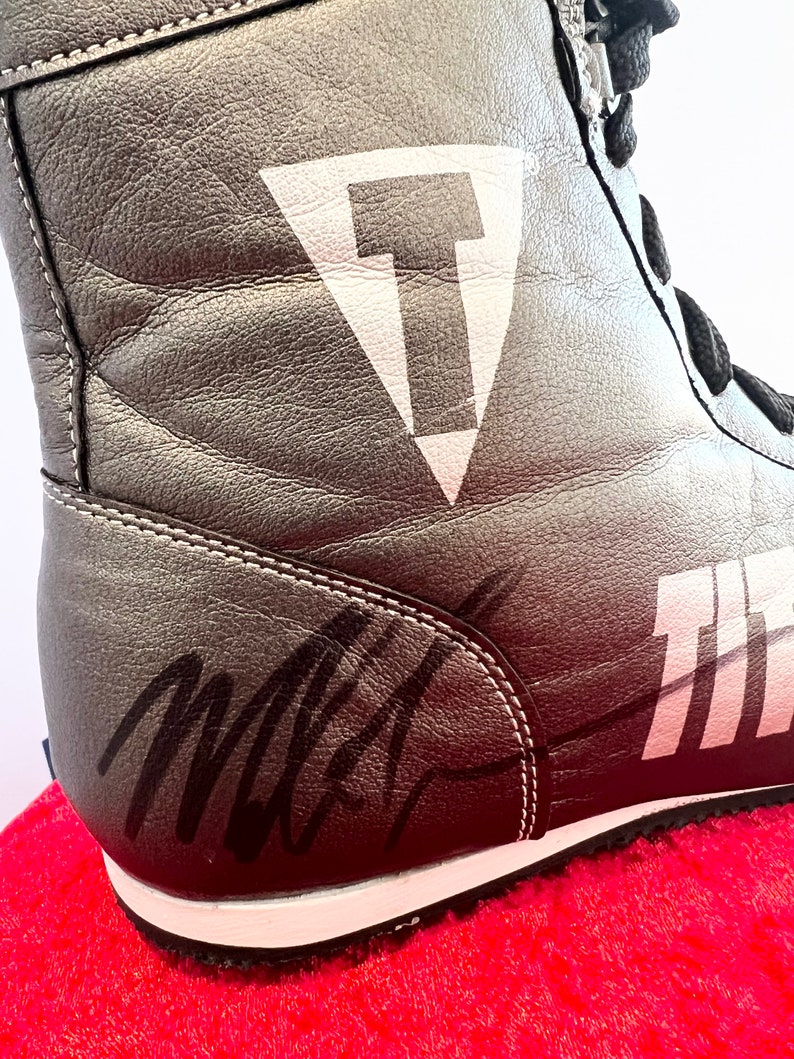 Mike Tyson Signed Title Boxing Shoe PSA RARE - Etsy