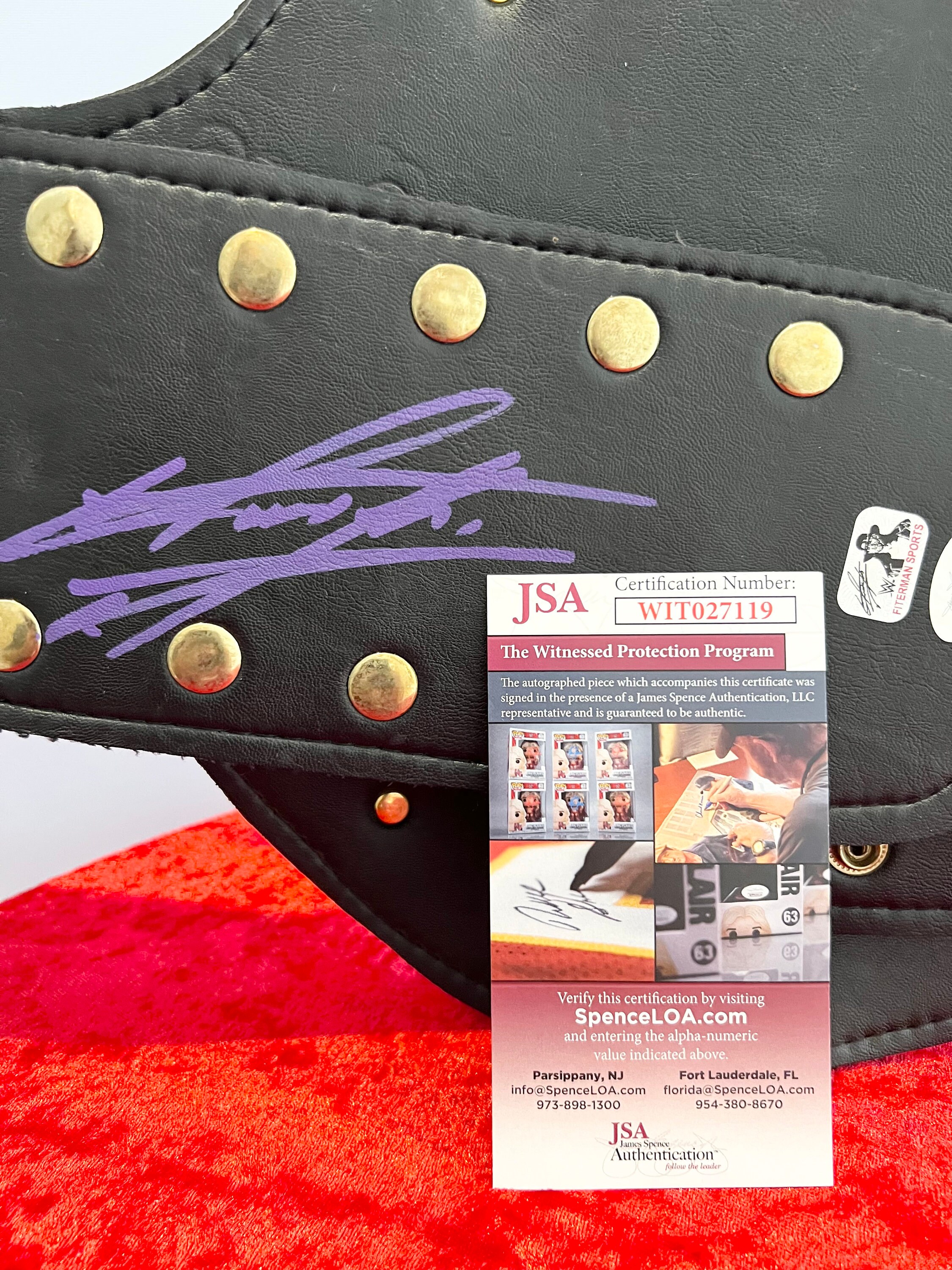 The Undertaker Signed Autographed Championship Belt Jsa Wwe Wwf Rare - Etsy