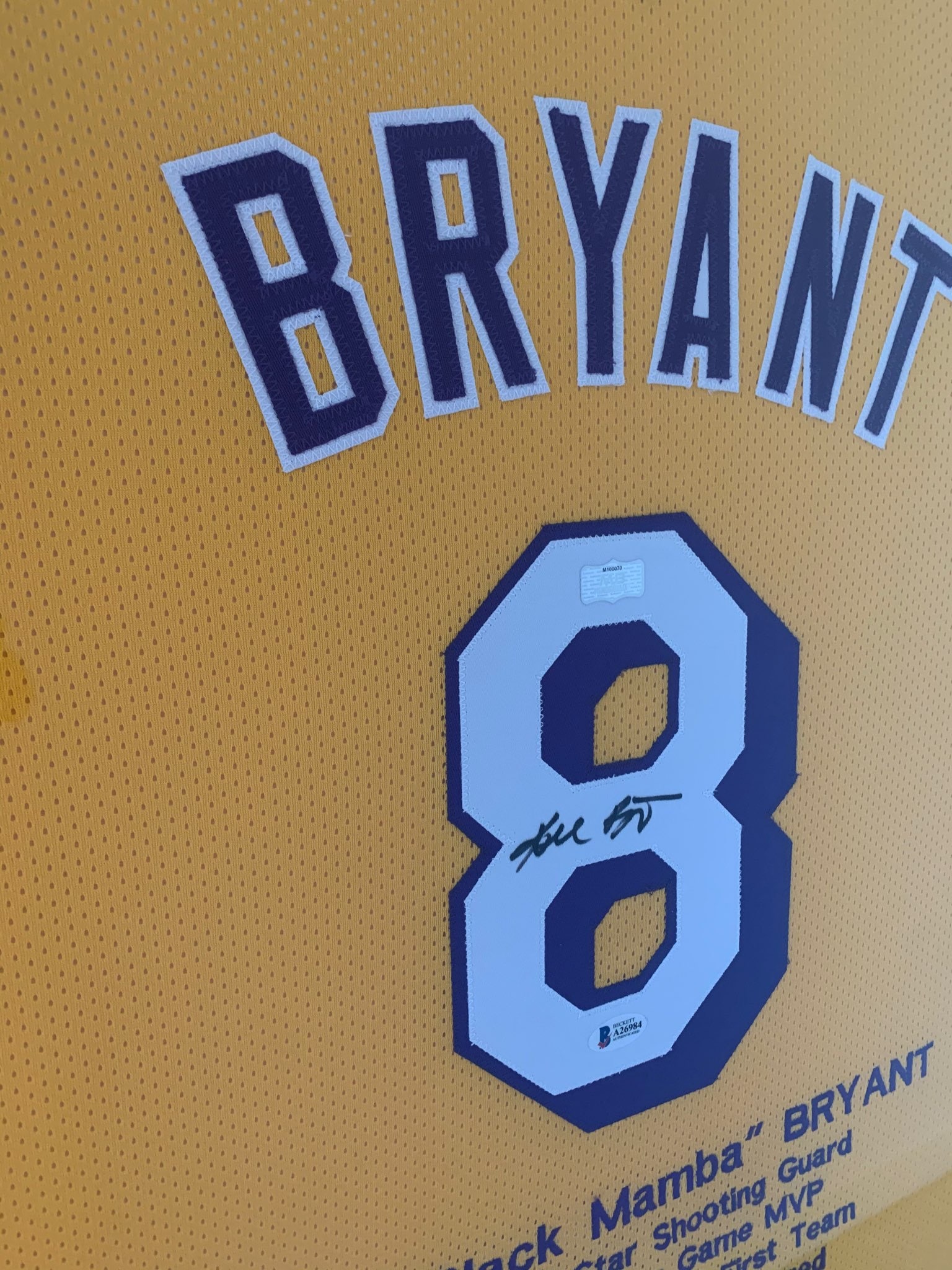 Kobe Bryant Signed La Lakers Jersey With Full Beckett COA RARE - Etsy