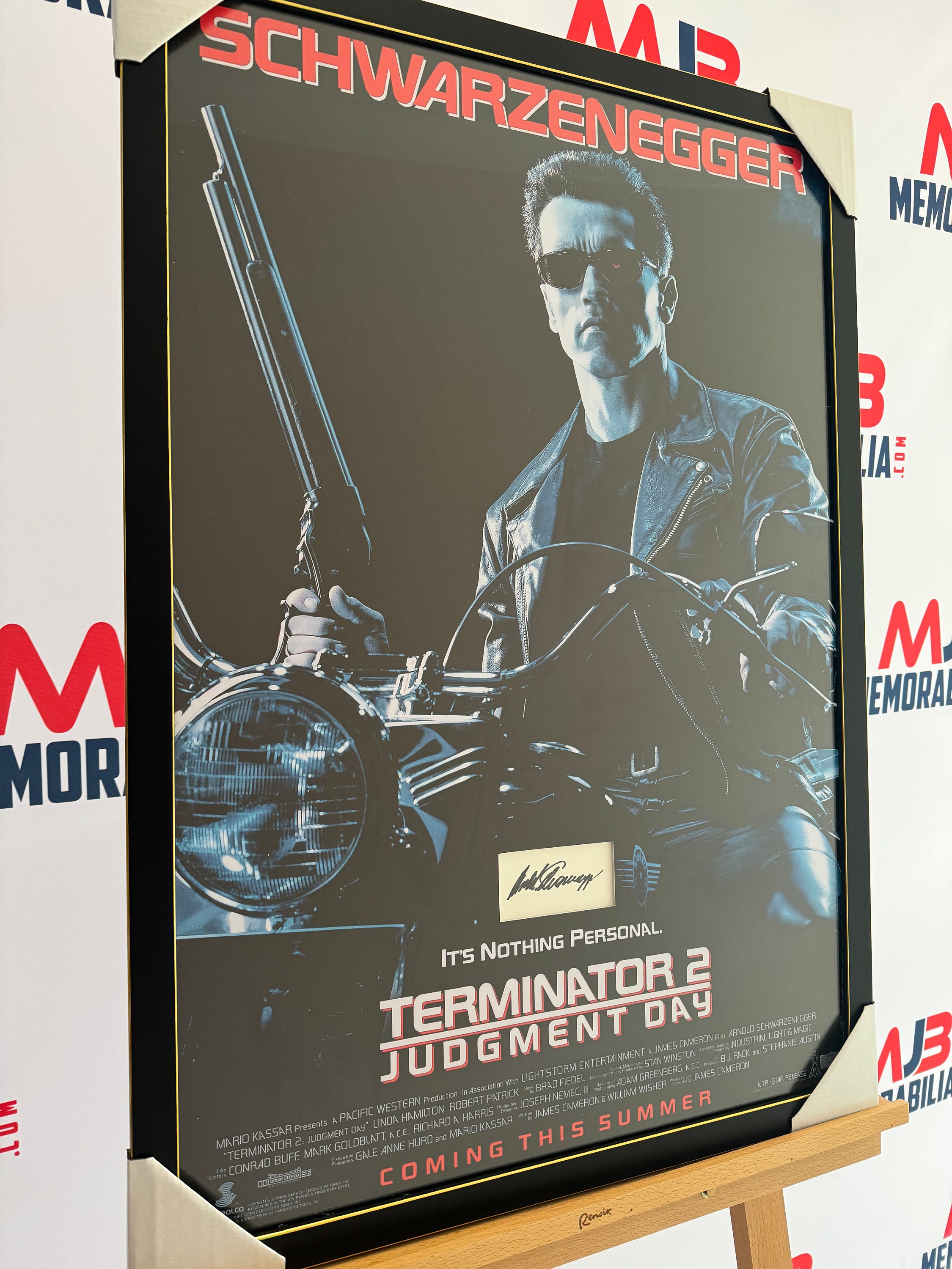 Arnold Schwarzenegger Signed Terminator 2 Judgement Day Movie Poster ...