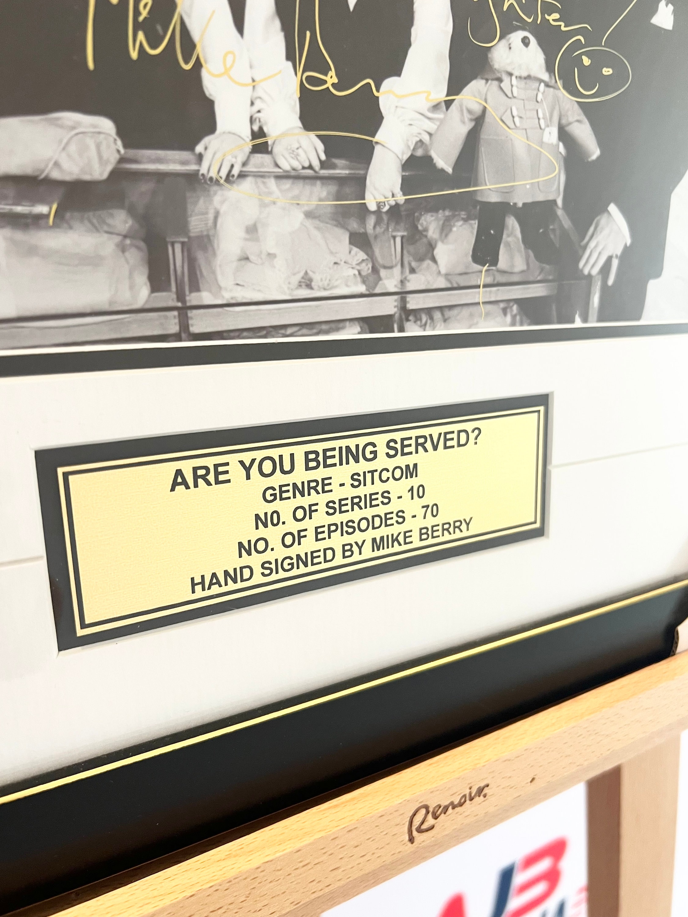 Mike Berry Signed Cast Photo Are You Being Served RARE - Etsy