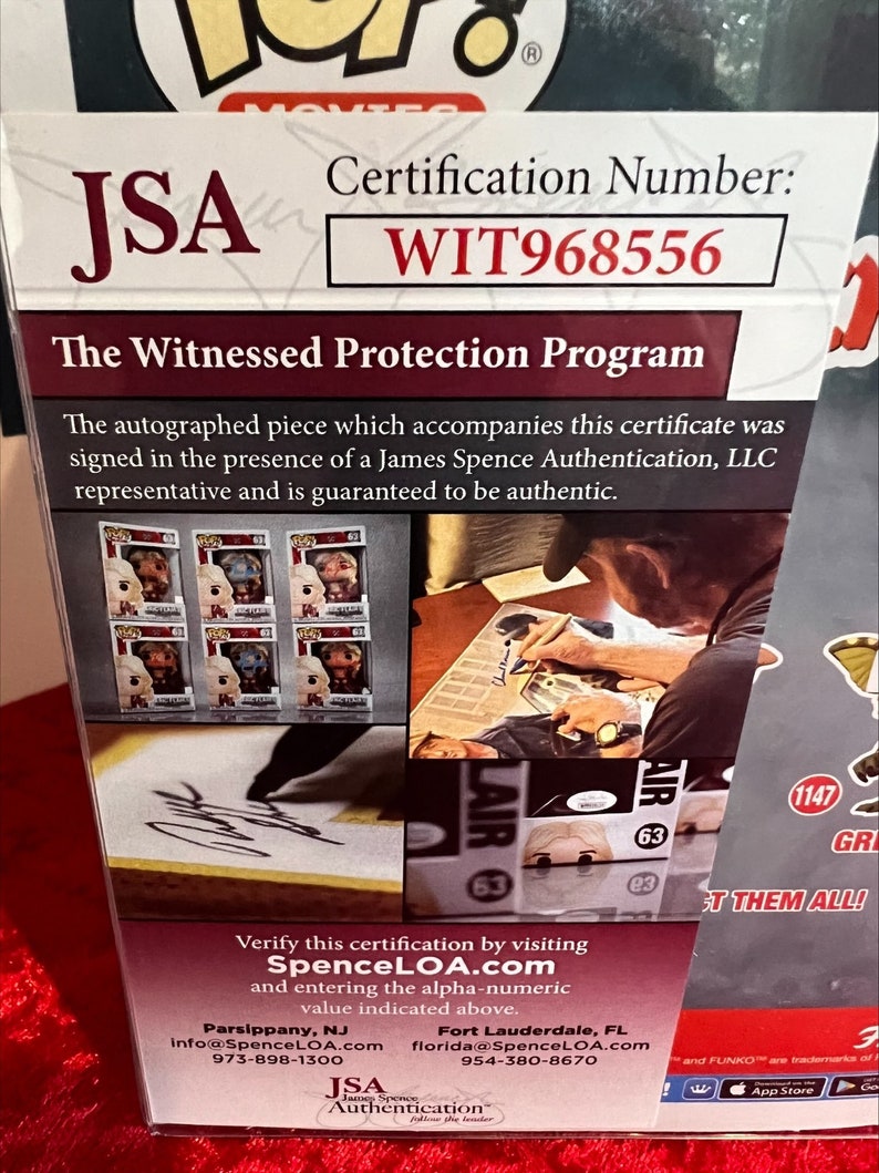 Zach Galligan Signed Gremlins Funko Pop Vinyl Billy Peltzer With JSA ...