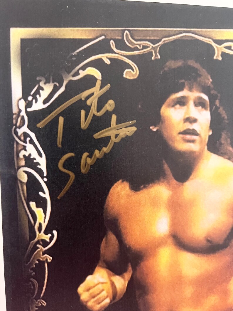 Tito Santana Signed Photograph Rare With COA - Etsy