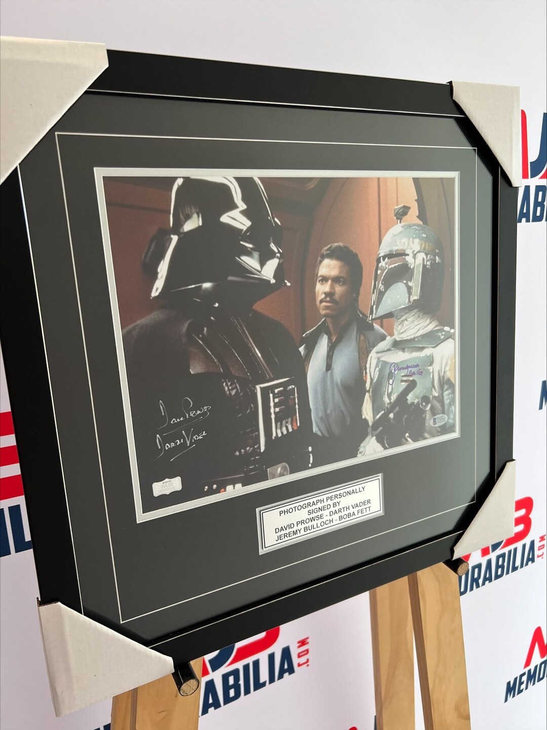David Prowse Jeremy Bulloch Signed Star Wars Inscribed Darth Vader Boba ...
