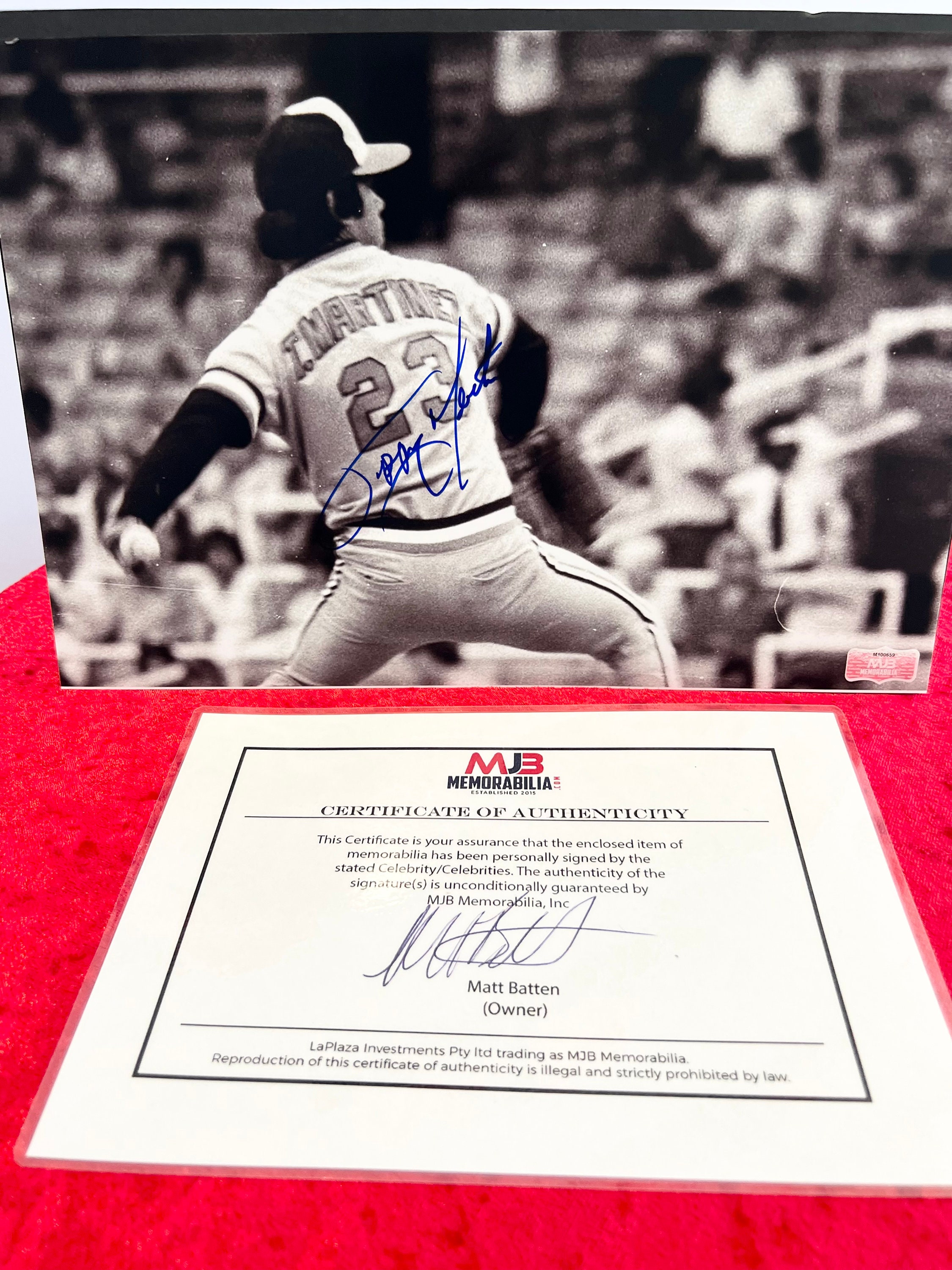 Tippy Martinez Signed Autographed Photo Rare With COA - Etsy