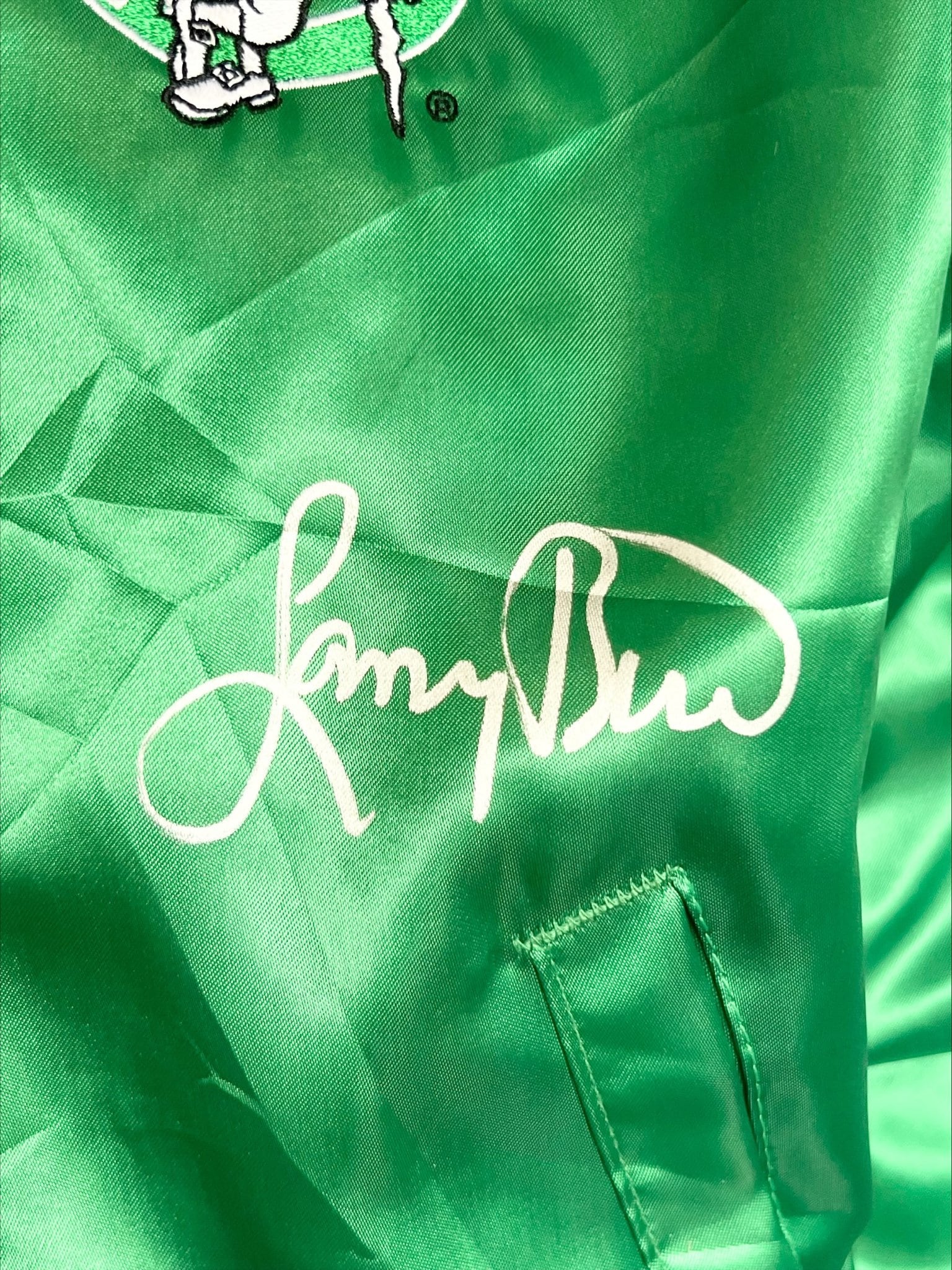 Larry Bird Signed Celtics Warm up Jacket RARE Beckett Authentication ...