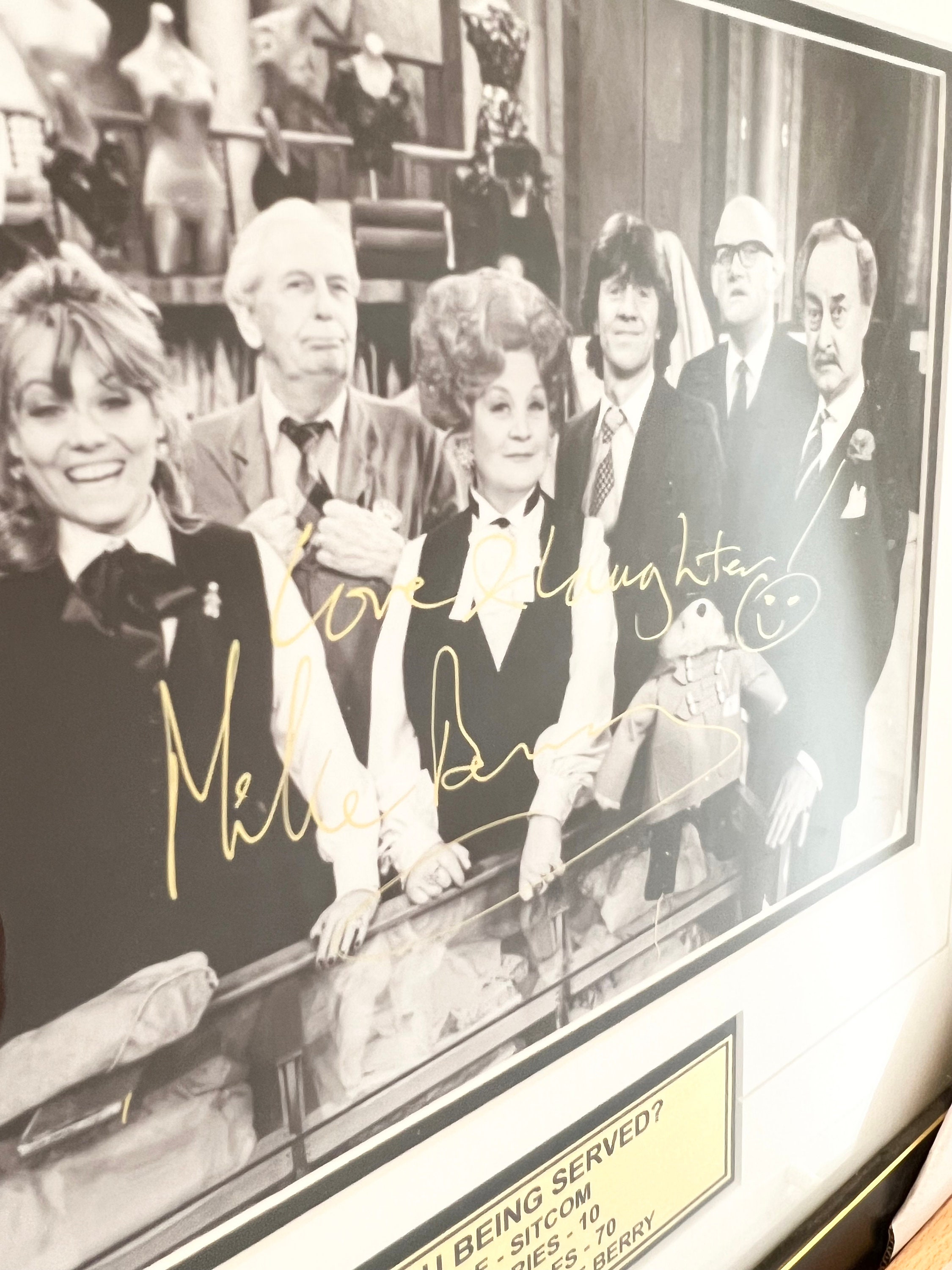 Mike Berry Signed Cast Photo Are You Being Served RARE - Etsy