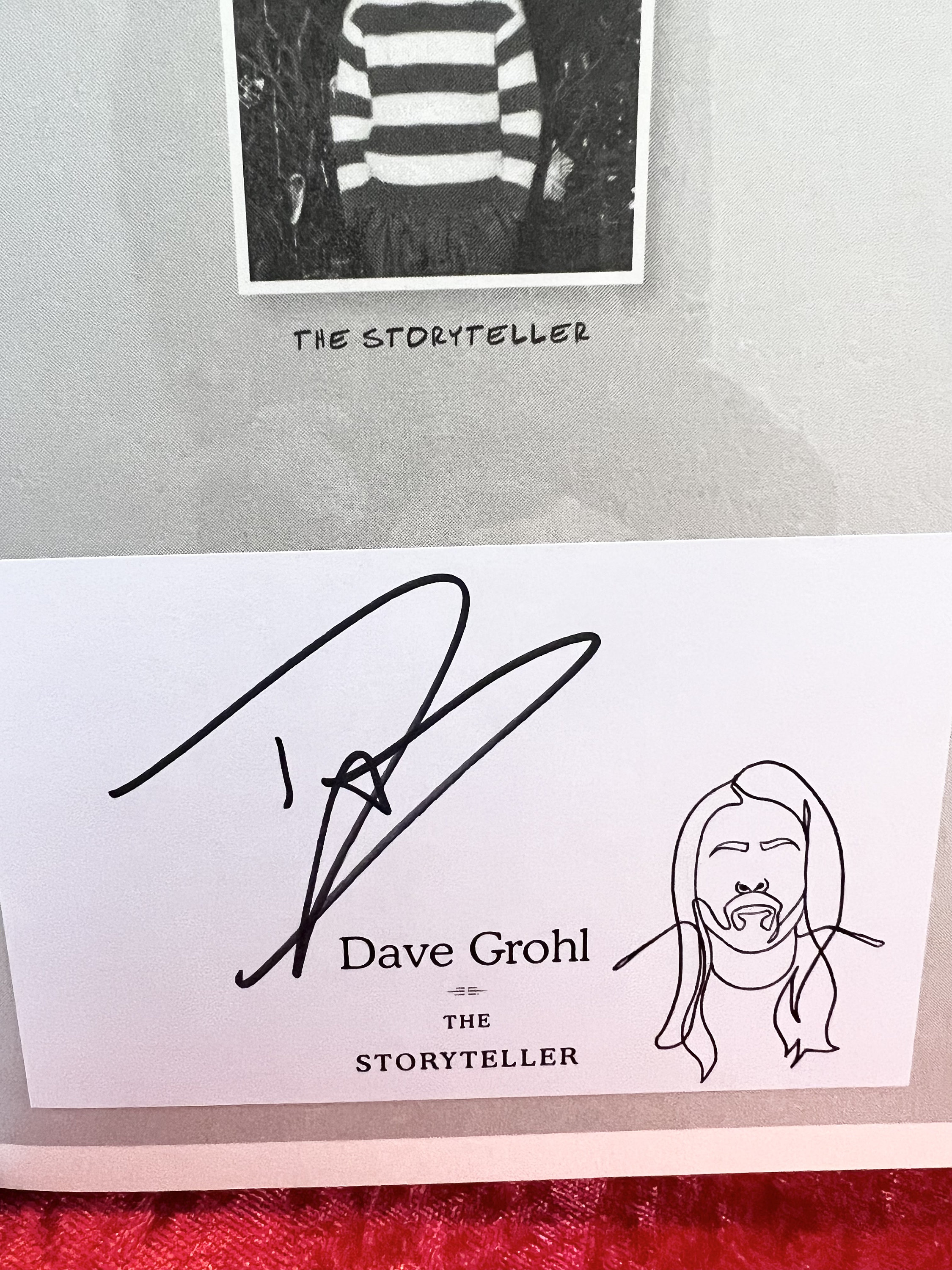 Dave Grohl Signed Autograph the Storyteller Book Foo Fighters Nirvana ...