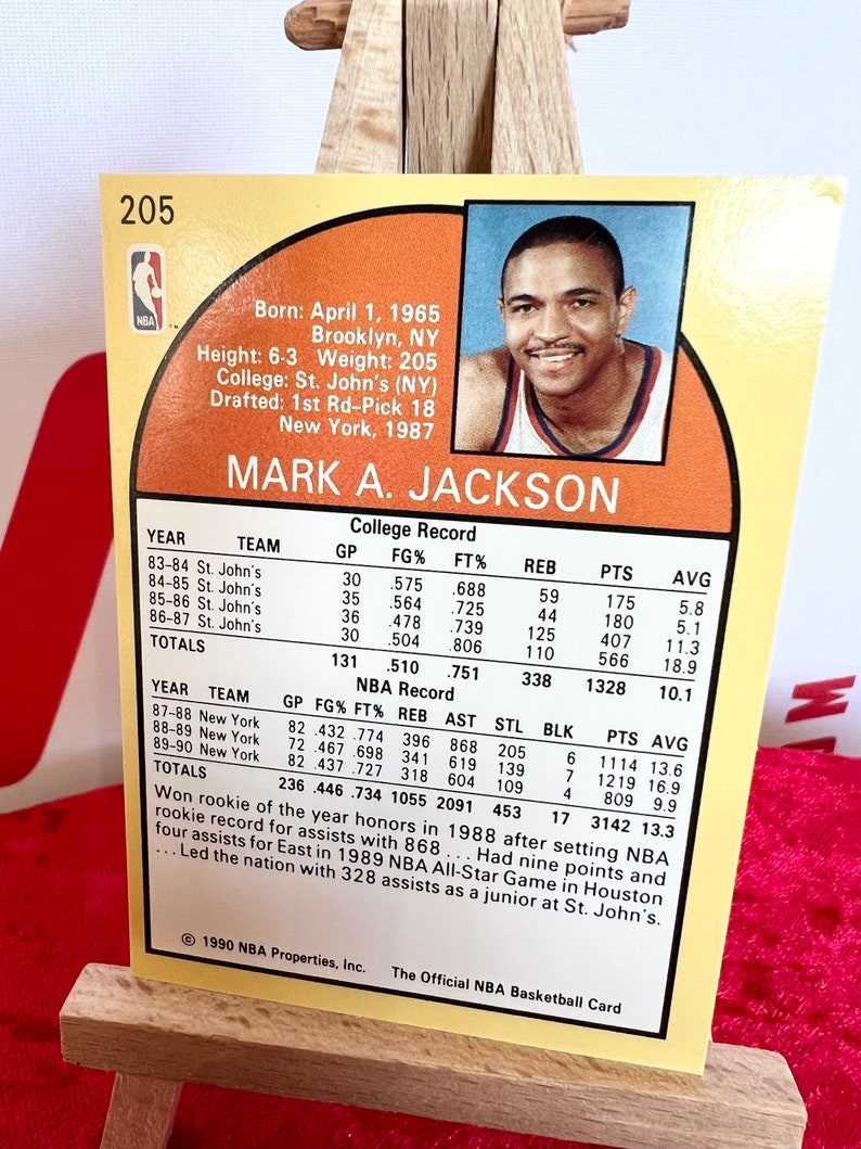 Mark Jackson 1990-91 NBA Hoops #205 Menendez Brothers Sitting Courtside ...