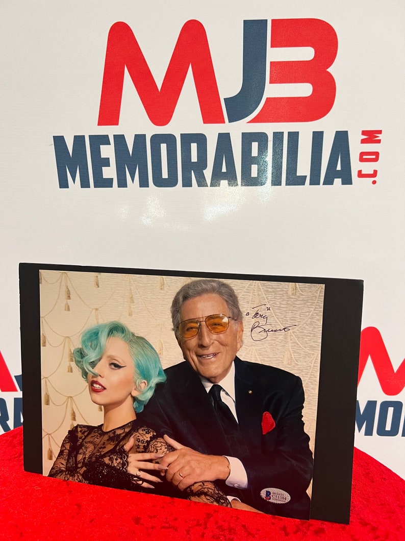 Tony Bennett Signed Autographed Photo With Lady Gaga Rare - Etsy