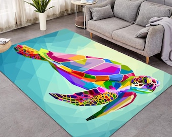 Outdoor Sea Turtle Rug - Etsy