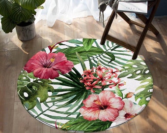 Outdoor Hibiscus Rug - Etsy