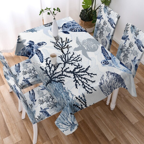 Coastal Tablecloth - Etsy